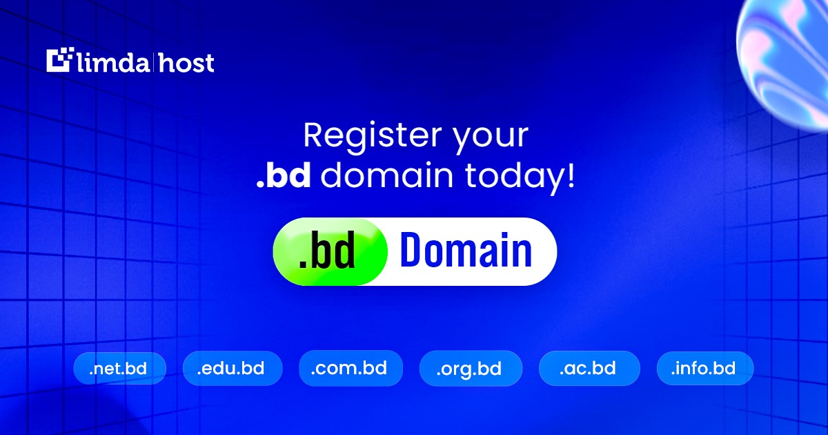 .BD Domain Registration - Official BTCL Reseller | Limda Host